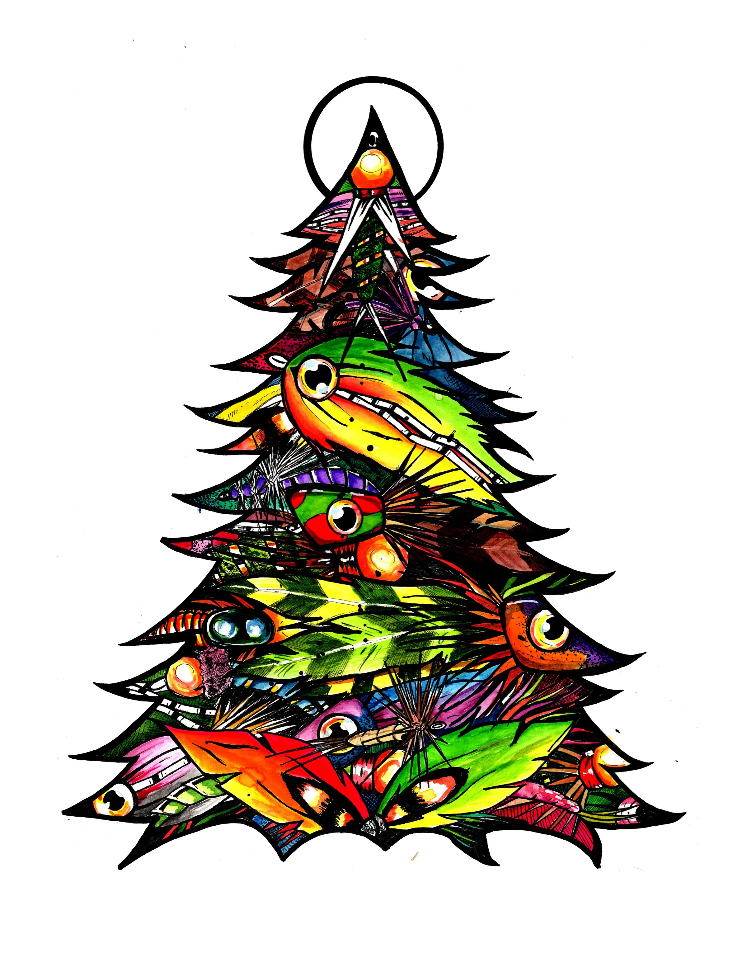 Christmas Fly Tree 8.5x11 — Ryan Keene