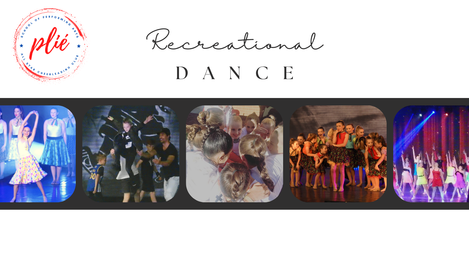 Dance Programs — Plié Groove'n'Shuffle