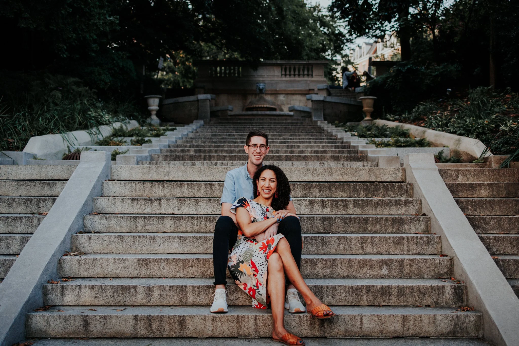 Casual Late Summer Engagement Session at the Spanish Steps & Mitchell ...