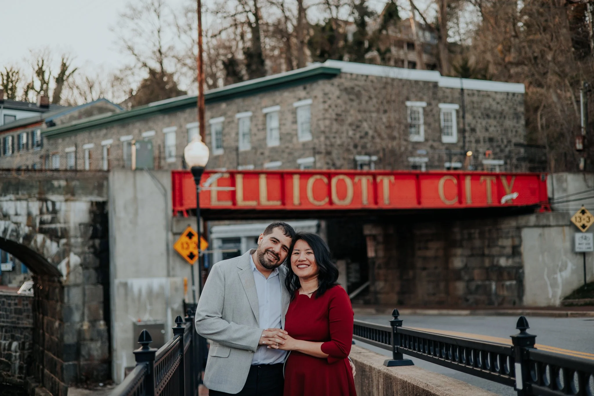 Fun, Relaxed Late Winter Engagement Session in Old Ellicott City ...