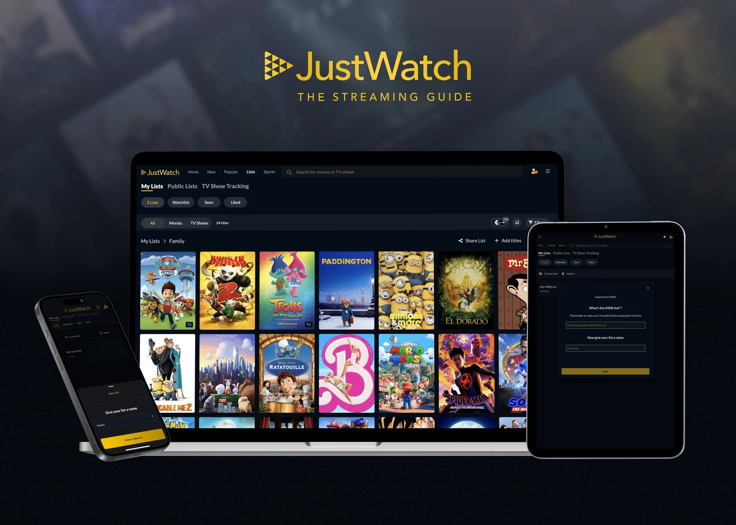 JustWatch adds new lists feature and imports your IMDb lists — Every ...