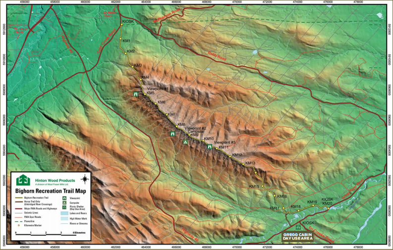 Bighorn Ridge — bikehinton.com | Hinton Mountain Bike Association