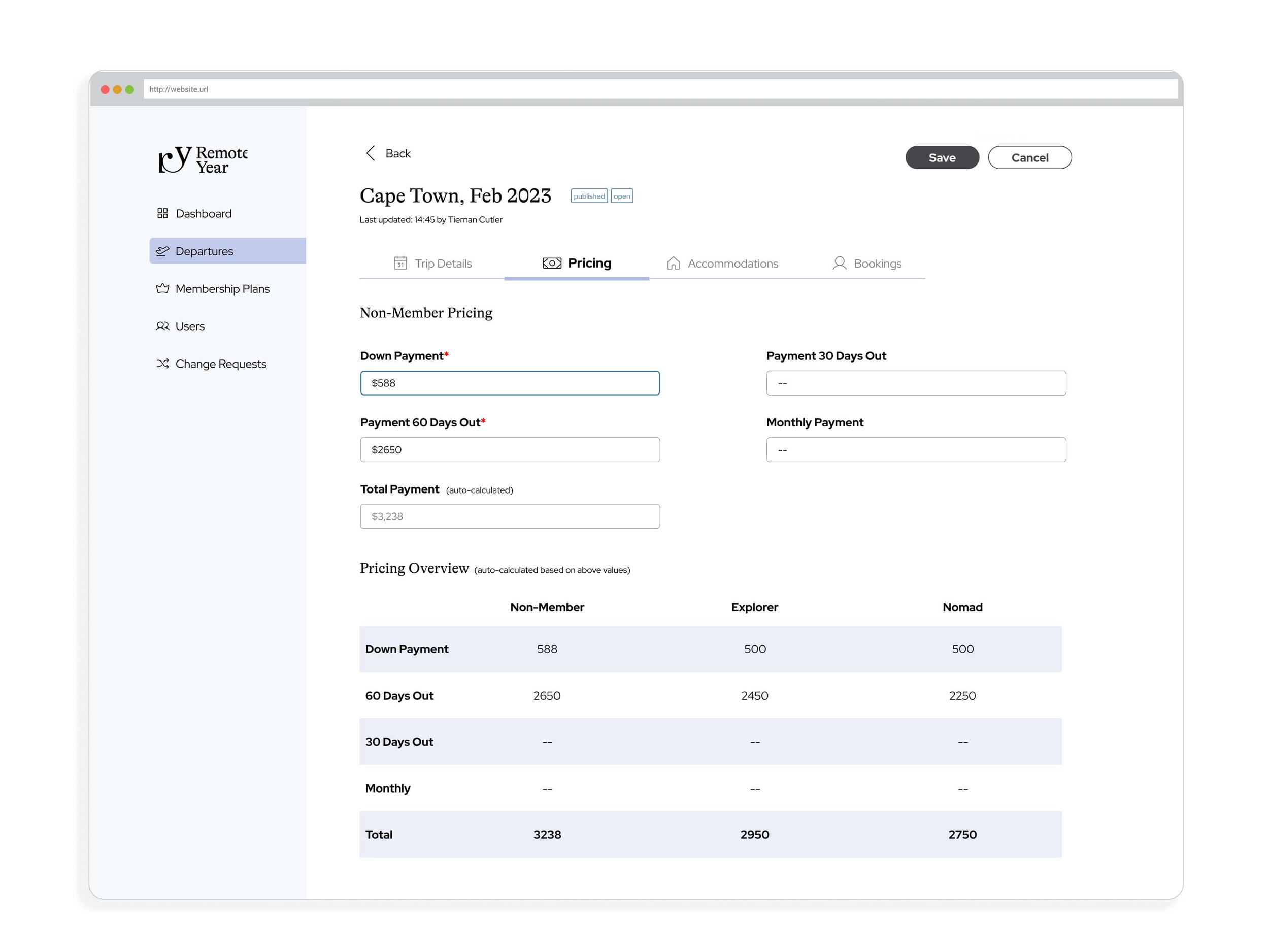 Back office management system — Tiernan Cutler