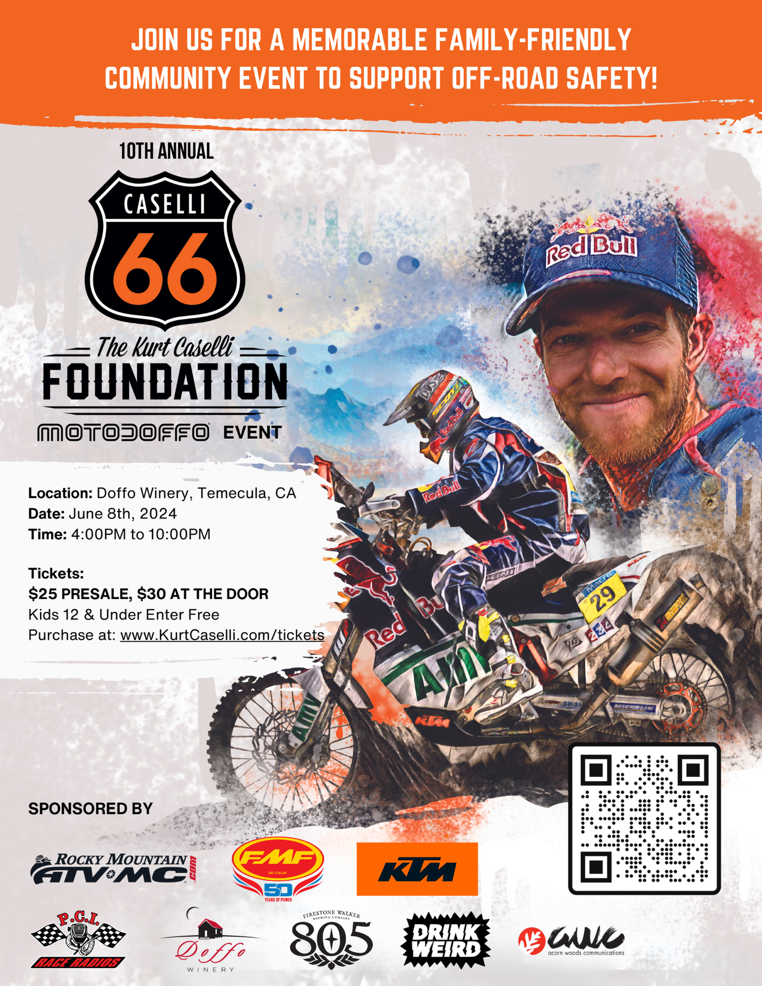 Join us for the 10th Annual Kurt Caselli Foundation MotoDoffo Event on ...