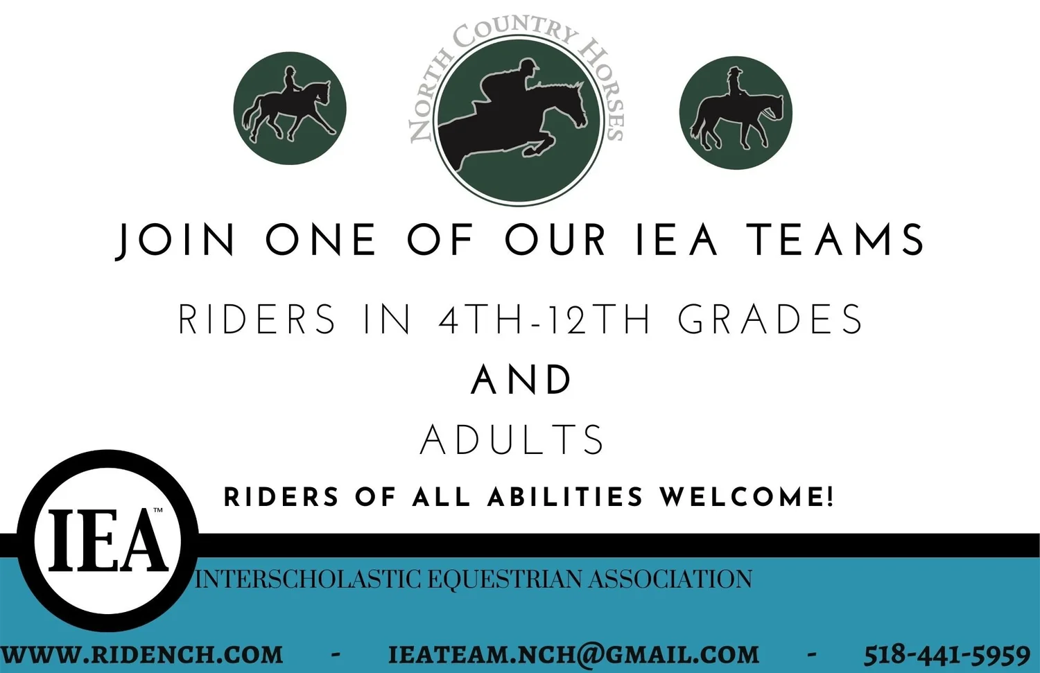 IEA Teams — North Country Horses