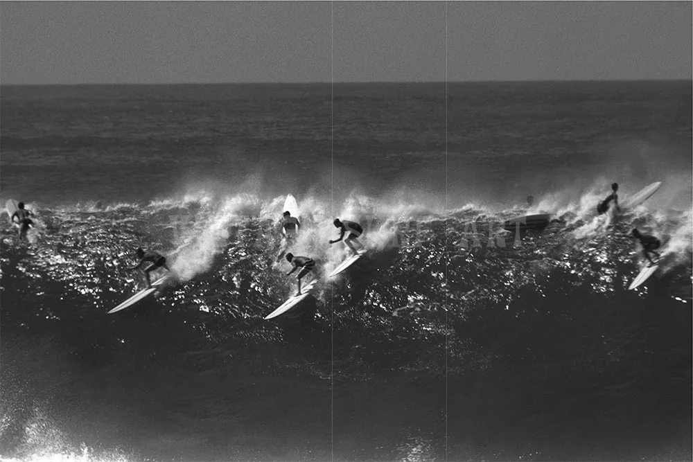 Black And White Surf Art