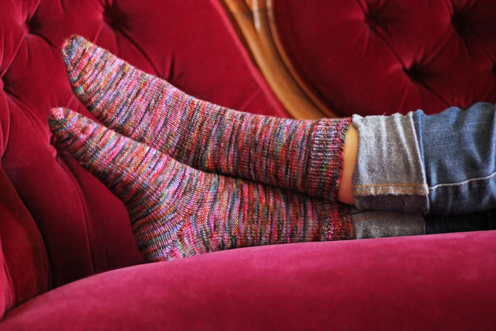 Super simple toe-up sock FO and "pattern" — Tanis Fiber Arts