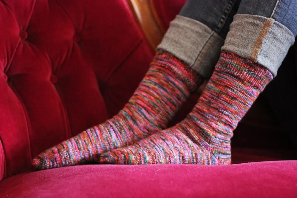 Super simple toe-up sock FO and "pattern" — Tanis Fiber Arts