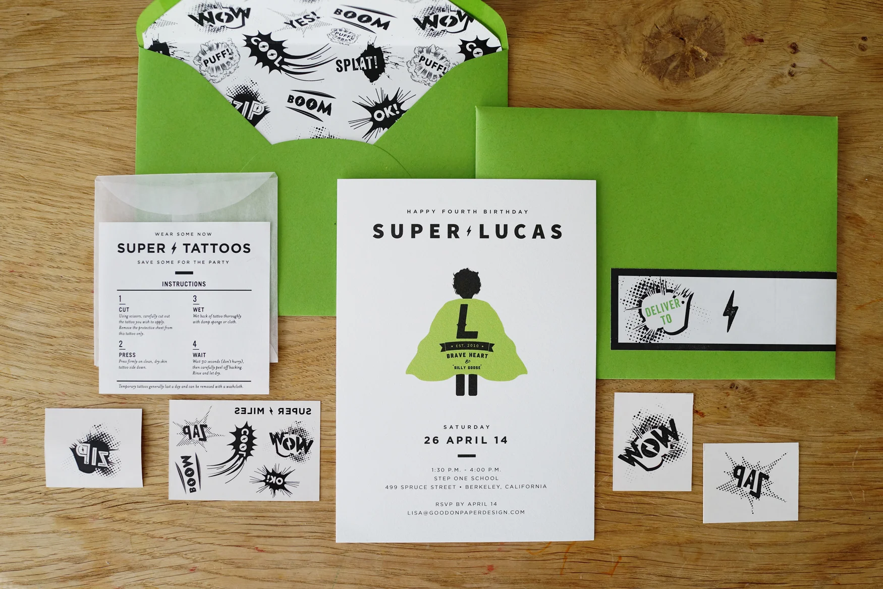Lucas' Superhero 4th Birthday Party — Good on Paper