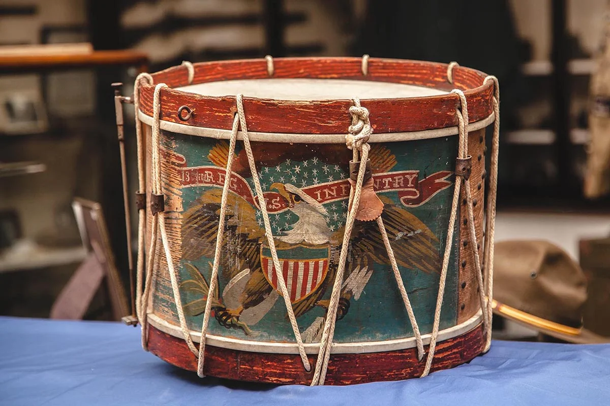 Civil War Flag and Drum — Livingston County Historical Society Museum