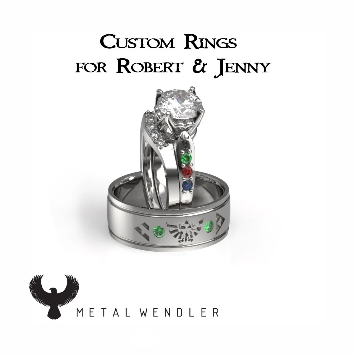 White Mage Inspired Engagement Ring Final Fantasy XIV — Metal Wendler ...