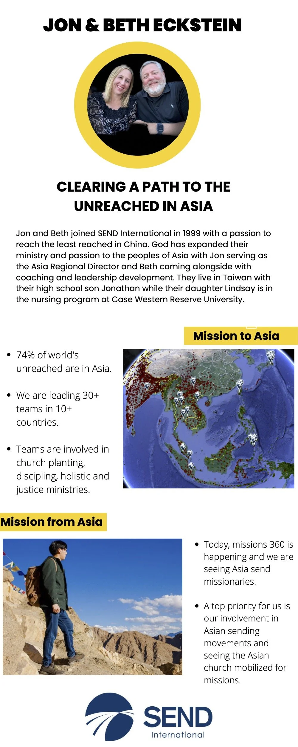 Asia, Taiwan: Jon & Beth Eckstein
