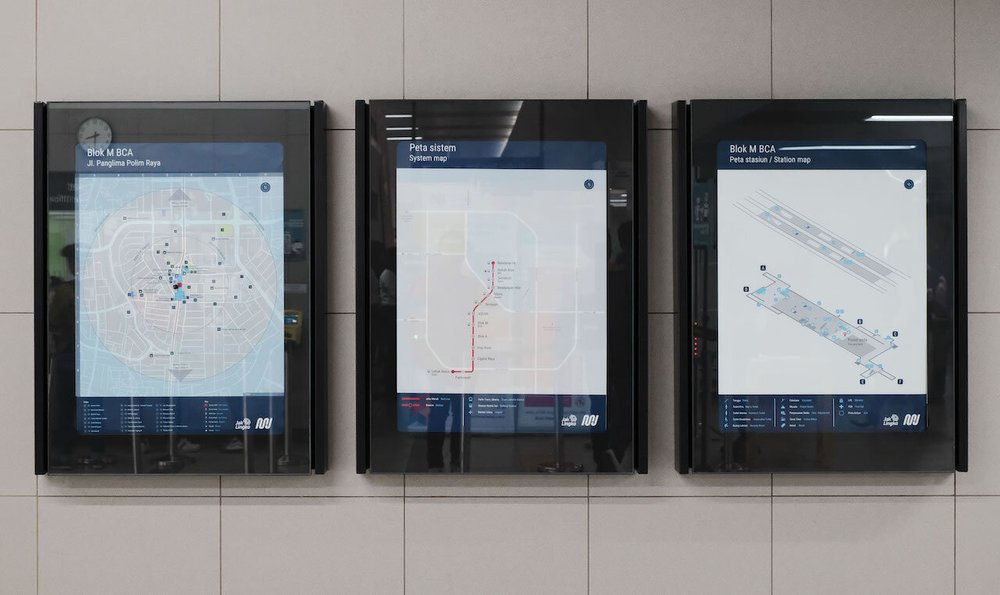 MRT Jakarta Signage / Indigo
