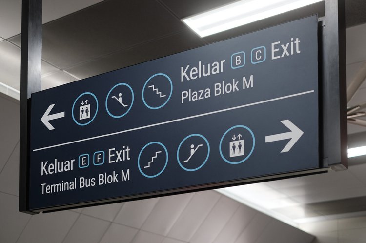 MRT Jakarta Signage / Indigo
