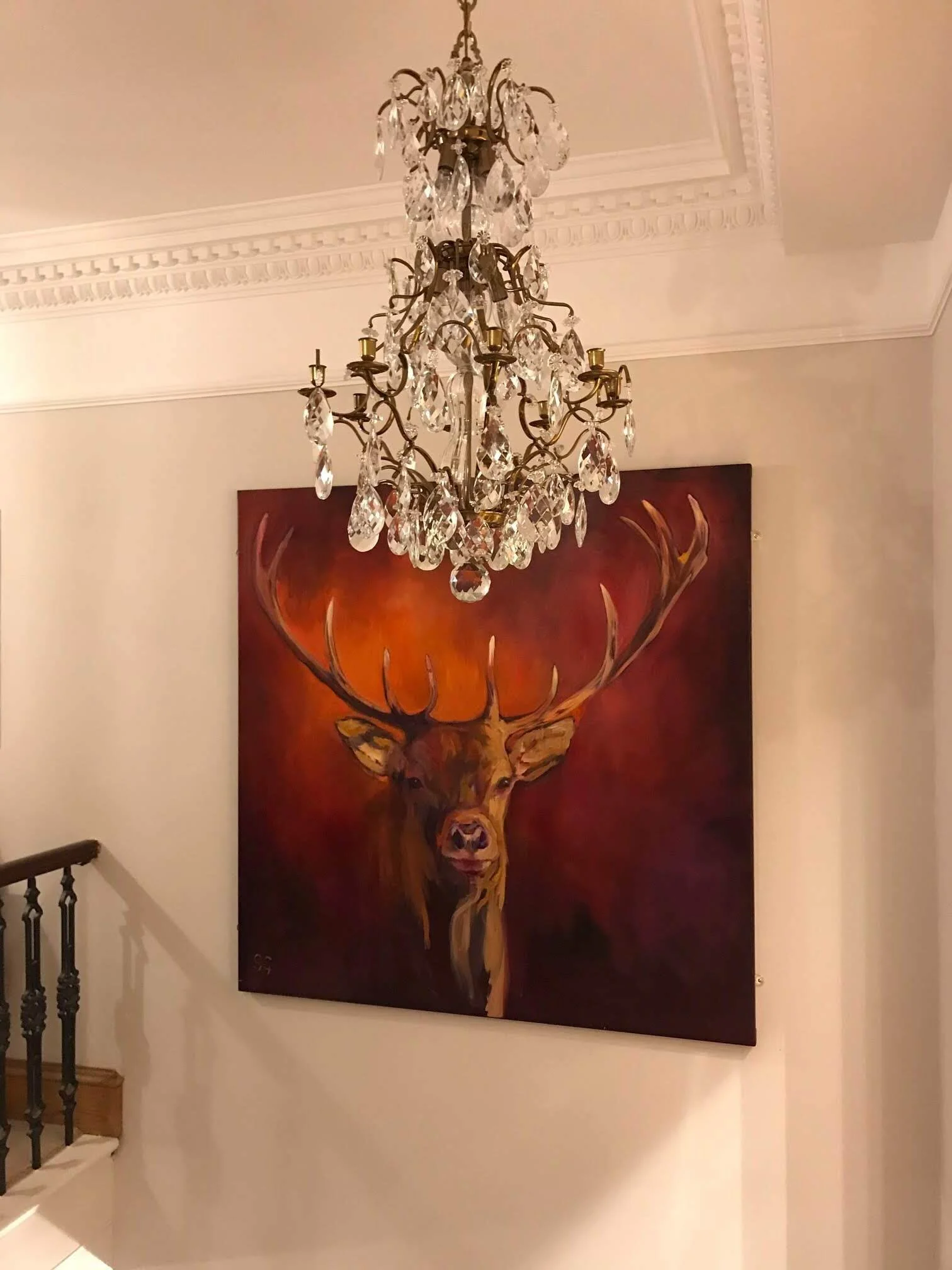 Big Stag Painting — Susan Gardner - Fine Art