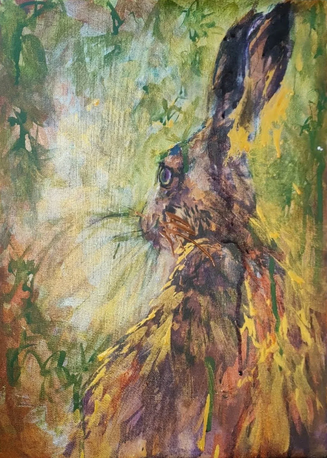 'Fast and Free' Hares- Painting Workshop at White Dove Gallery, Shenton ...