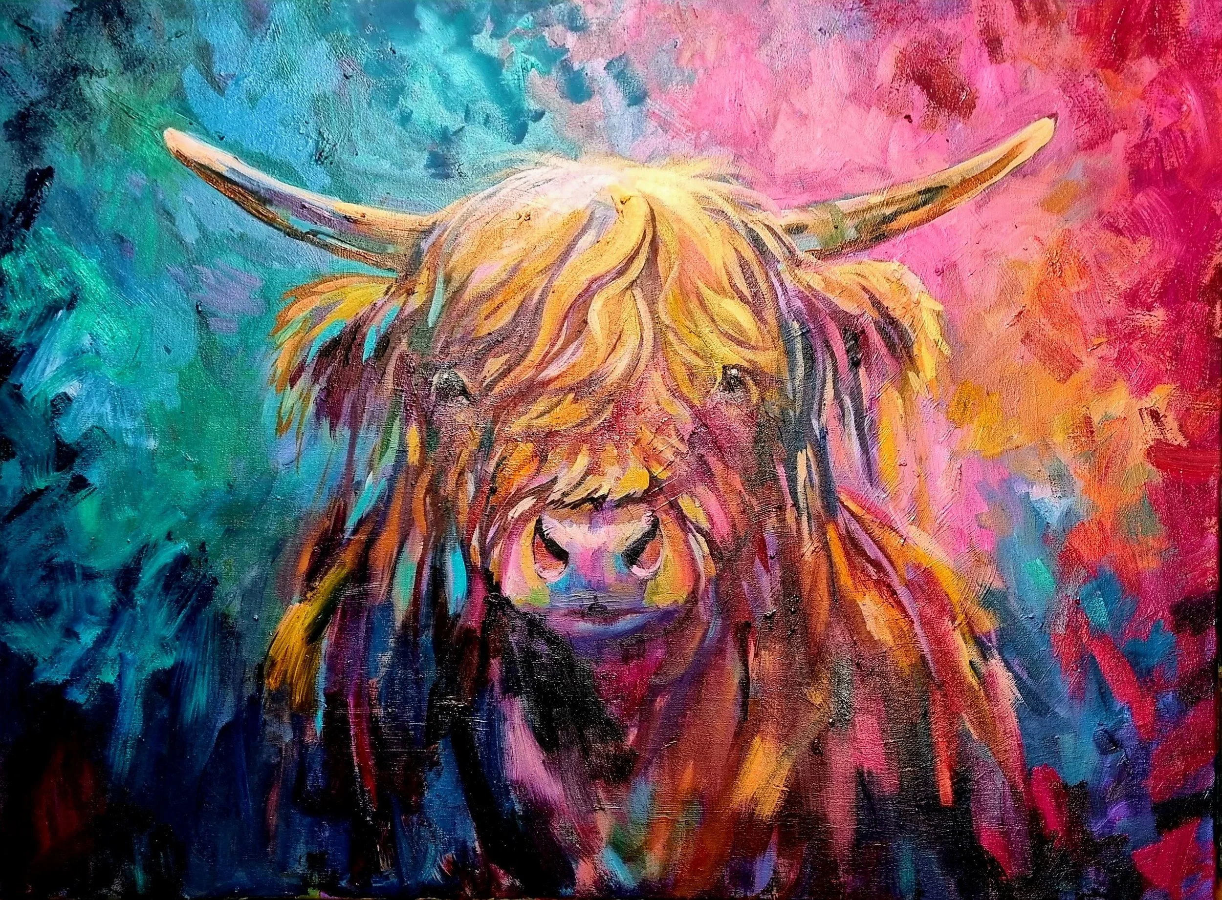 New colourful Highland Cows and Melbourne Festival at the weekend — Sue ...