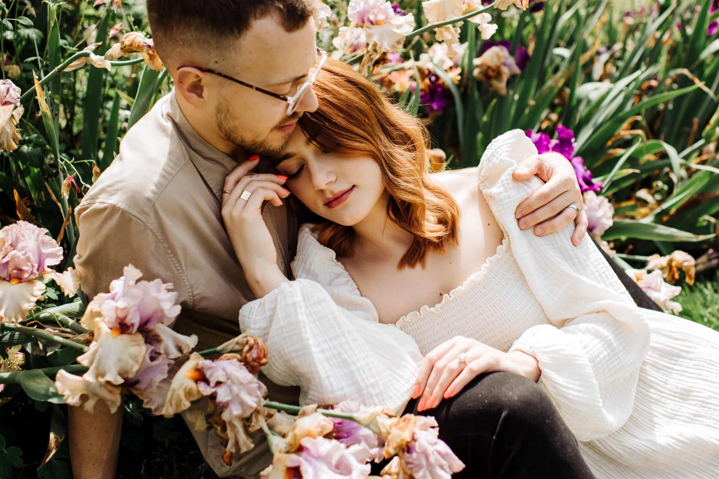 Colorful Iris farm anniversary session | Veronkia + Daniel — Karina ...