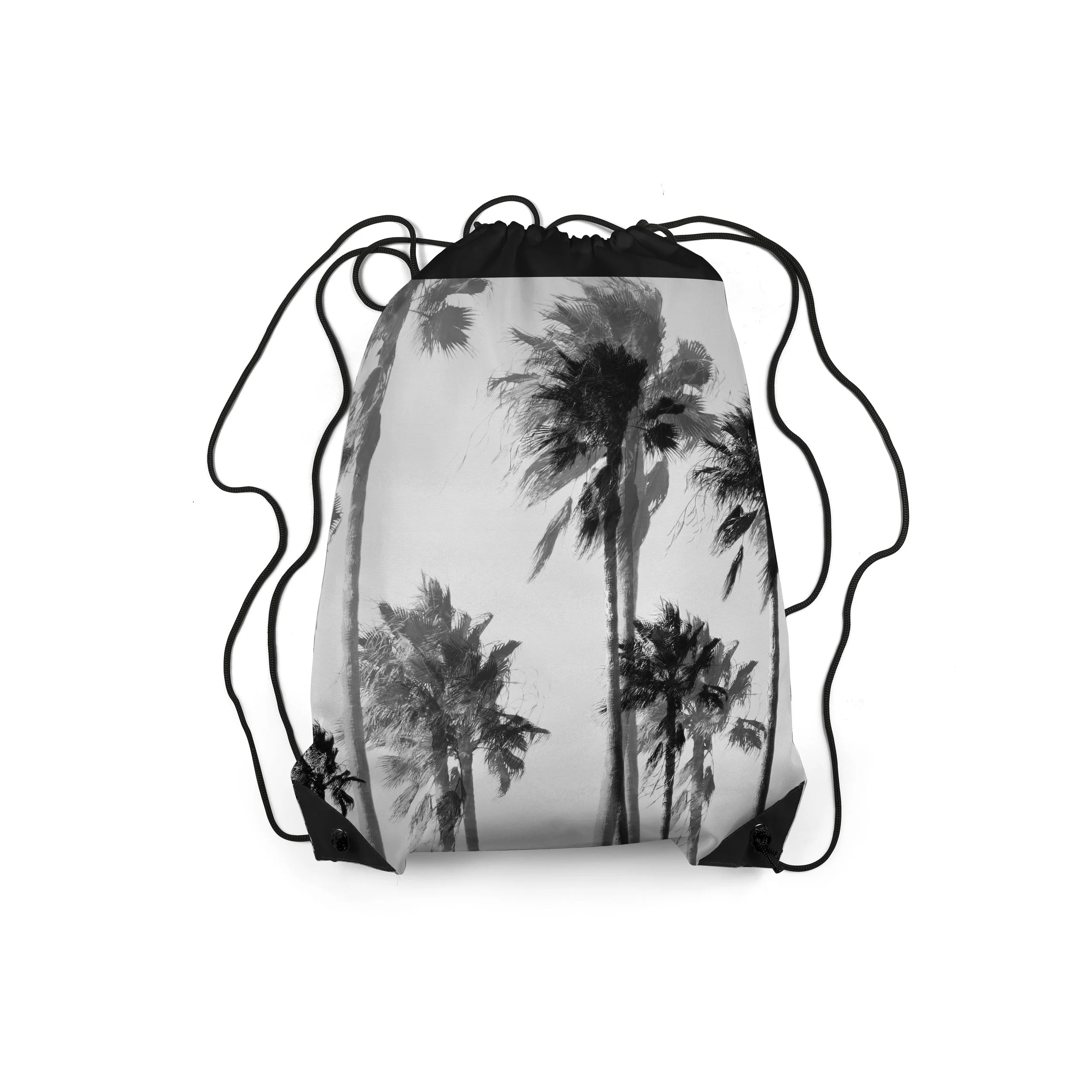 Flamingo Palms - Drawstring Gym Bag — Beach Surf Decor by Nature | City Co.