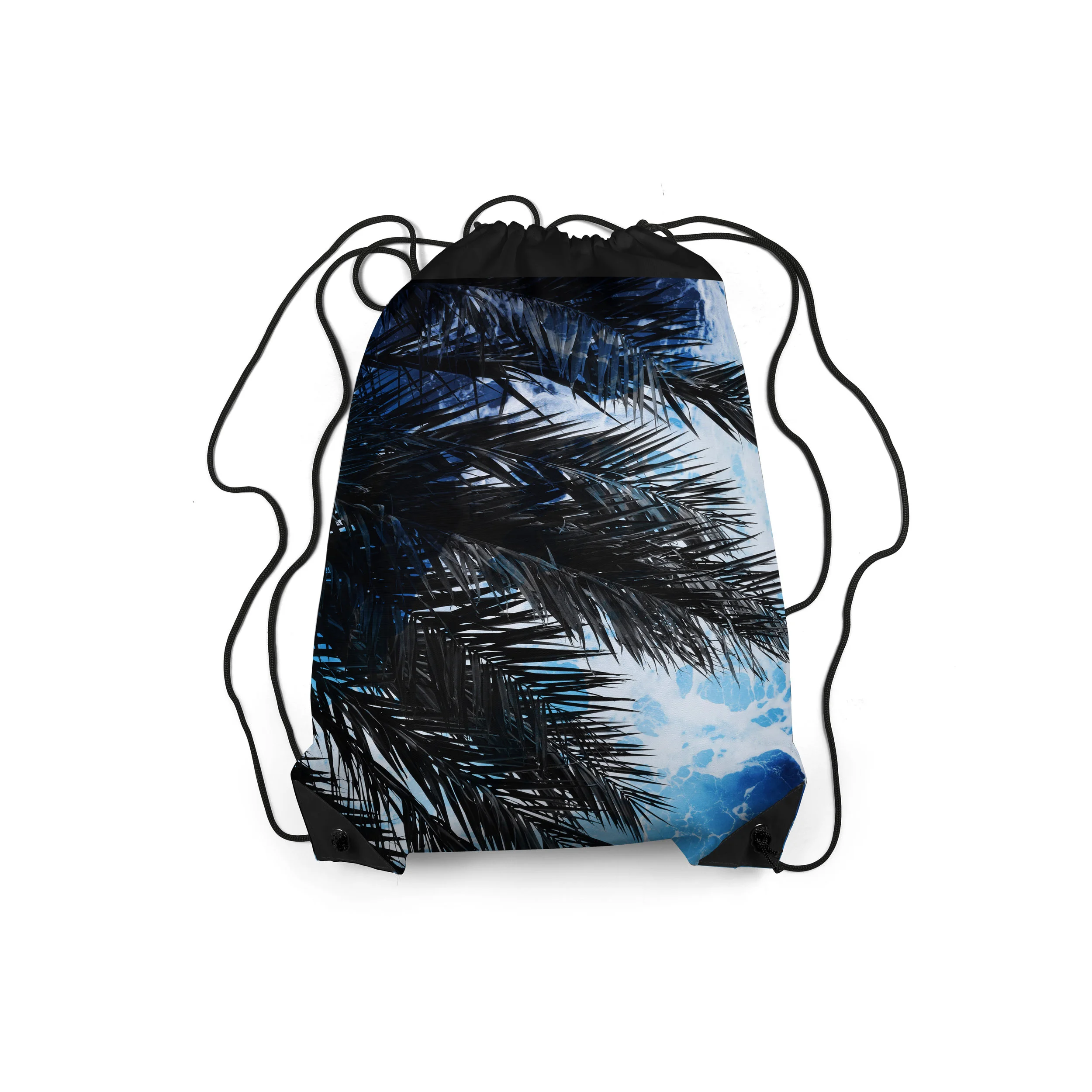 Flamingo Palms - Drawstring Gym Bag — Beach Surf Decor by Nature | City Co.