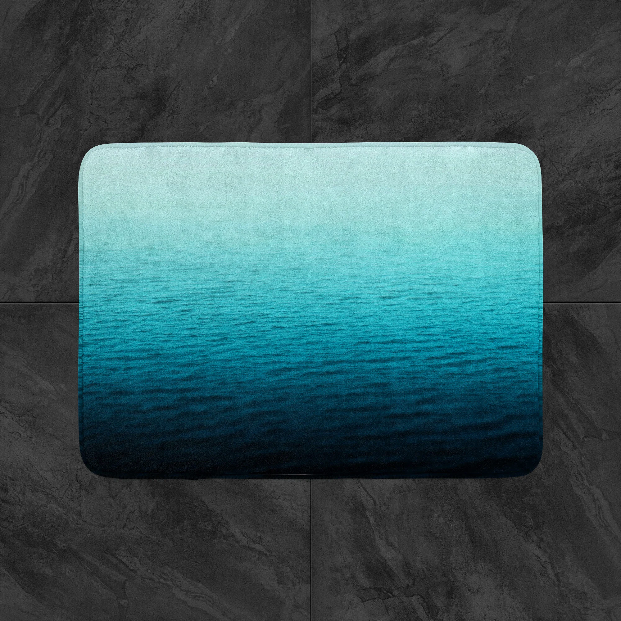 Aquamarine Sea - Bath Mat — Beach Surf Decor by Nature | City Co.