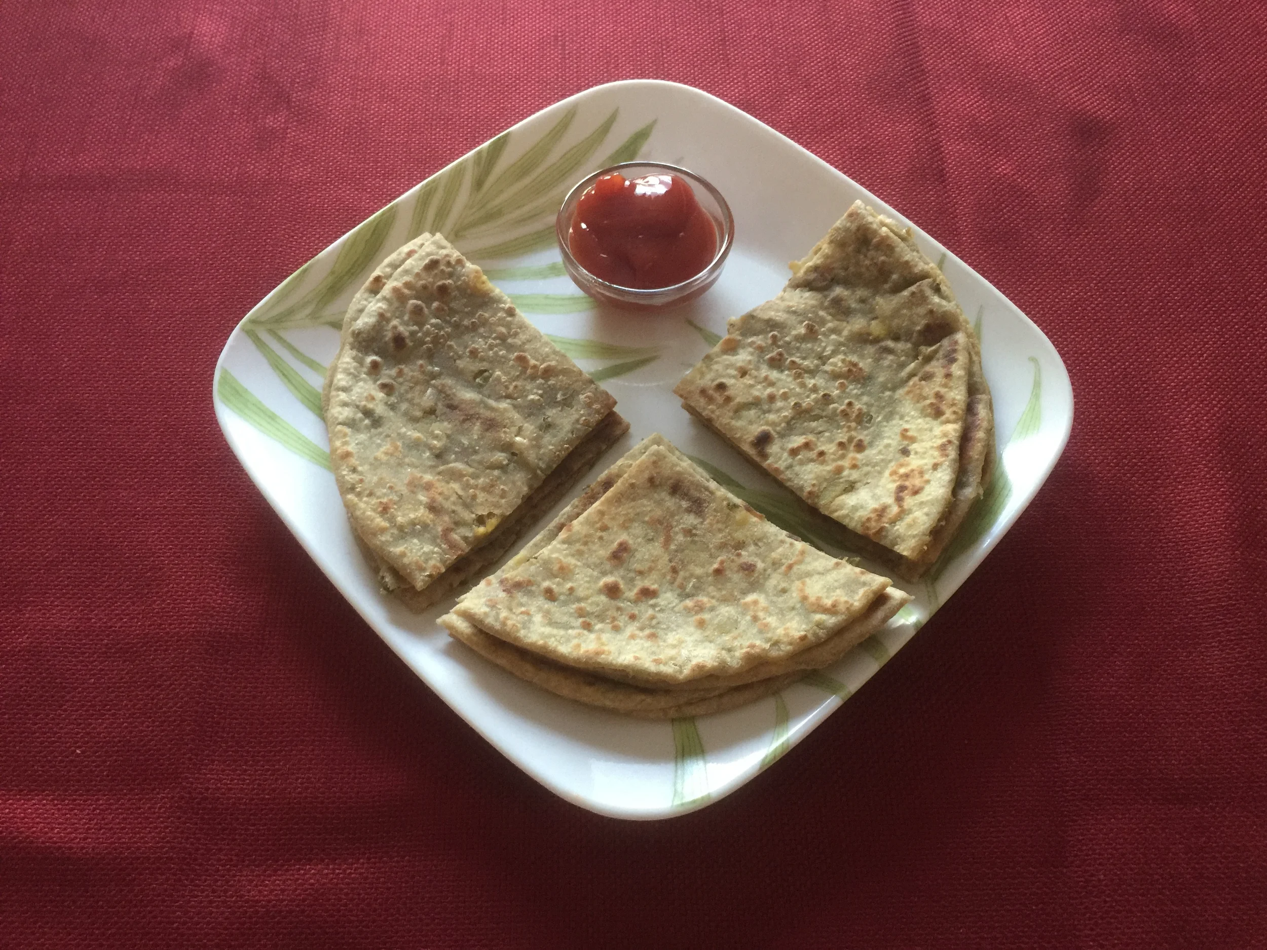 Sprouted Moong Paratha — Fork n Scissors