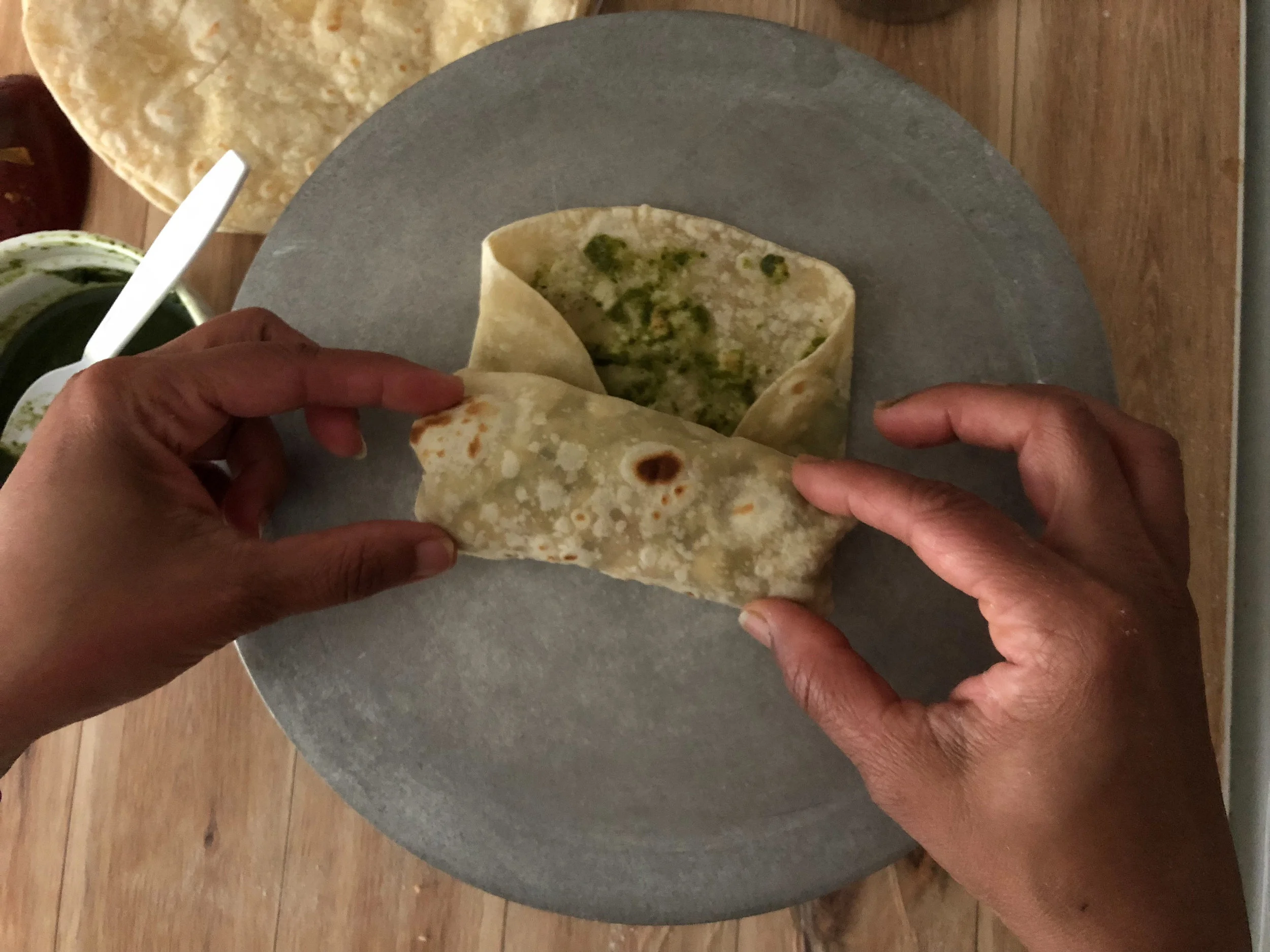 Vegetable Kathi Roll — Fork n Scissors