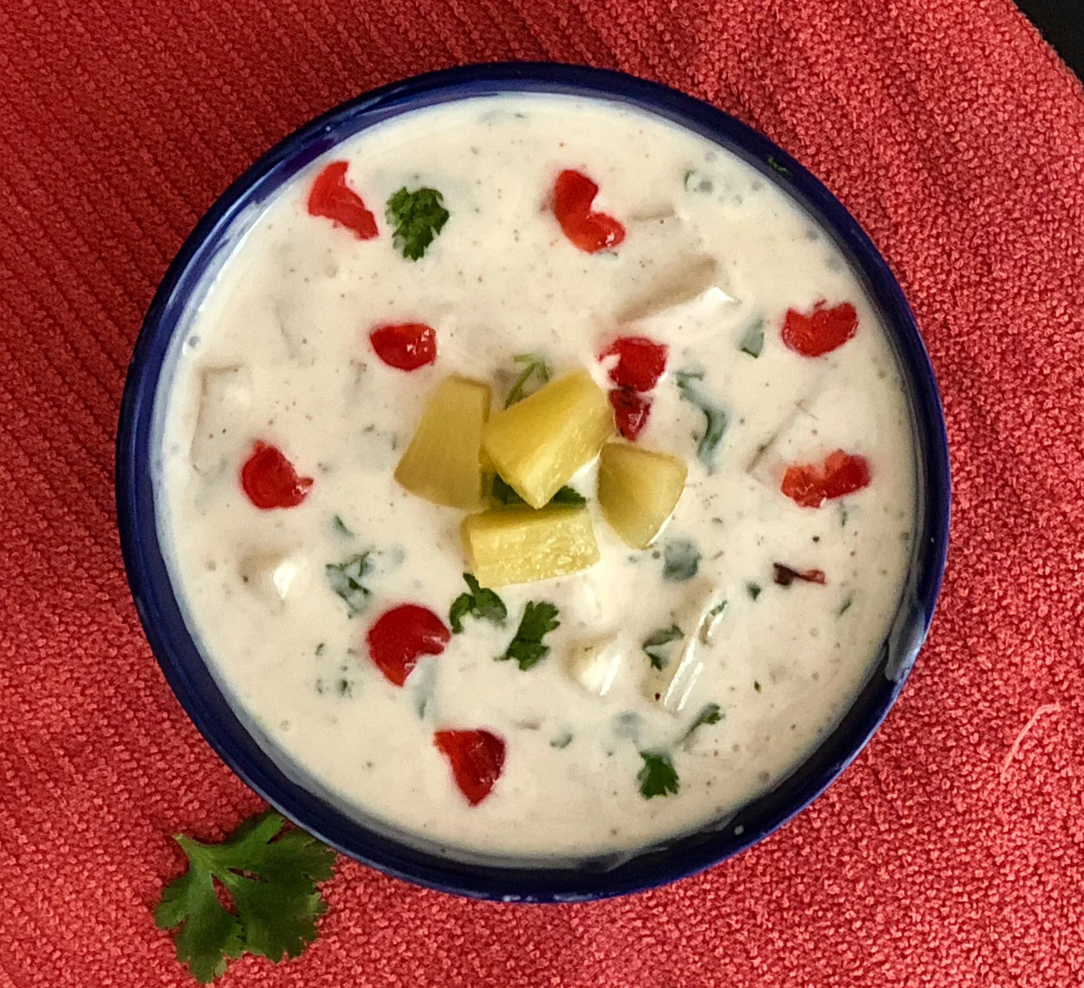 Pineapple Raita — Fork n Scissors