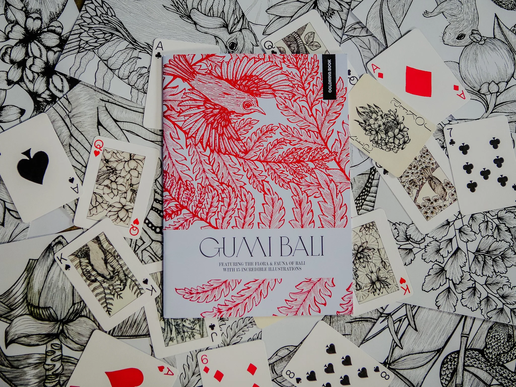 Gumi Cards: a playing card deck featuring Balinese flora and fauna ...