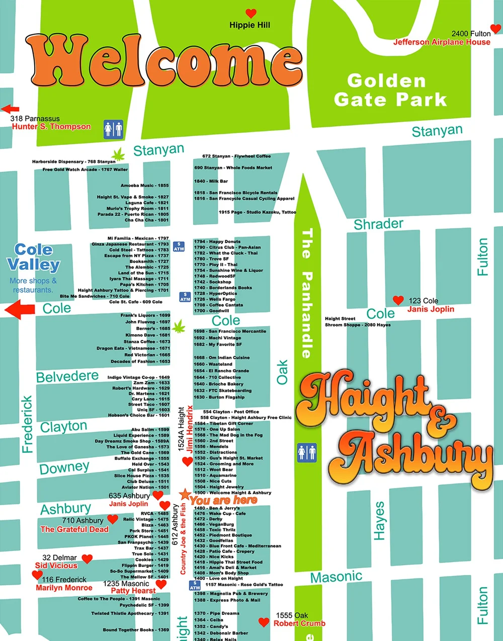 Welcome Haight & Ashbury — San Francisco Mercantile