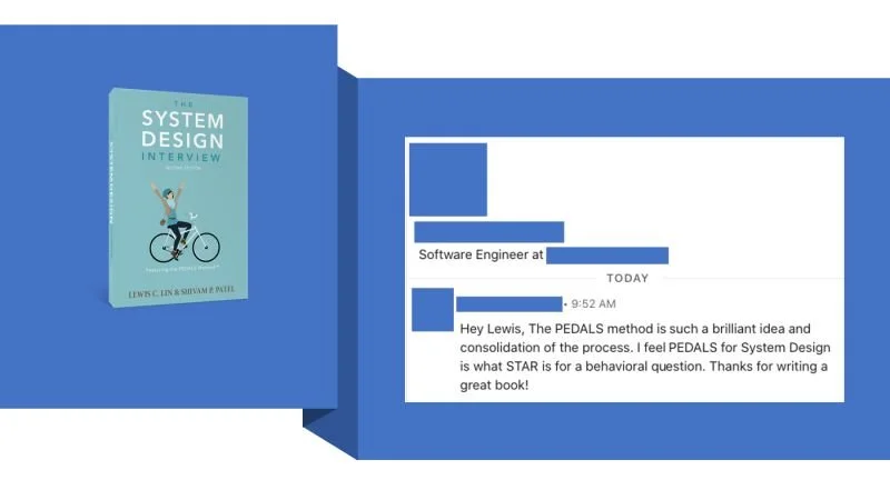 [The System Design Interview by Lin and Patel] "I feel PEDALS for ...