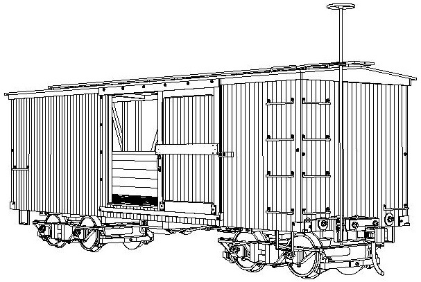 Boxcar Train Drawings