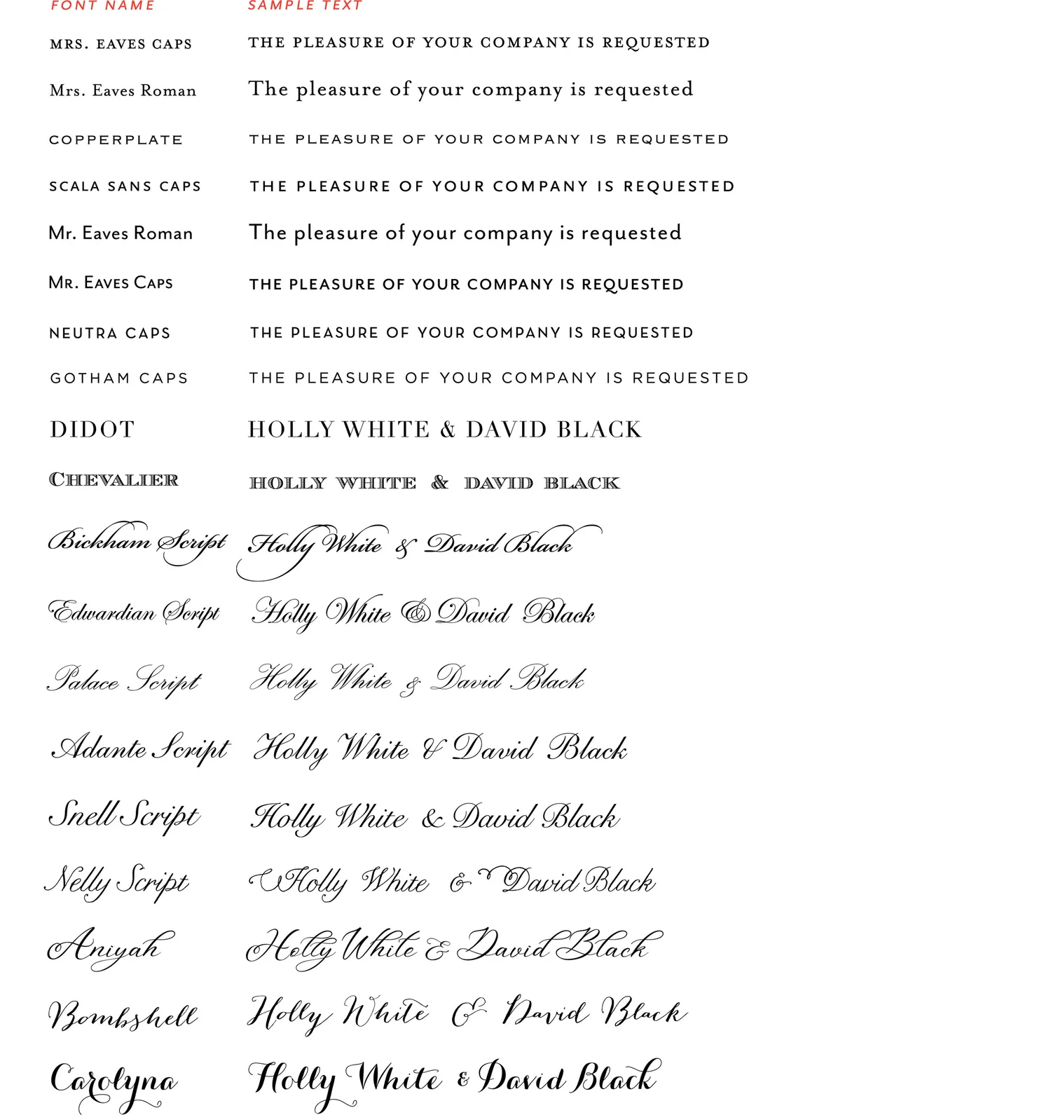 Font Options — Sesame Letterpress + Design
