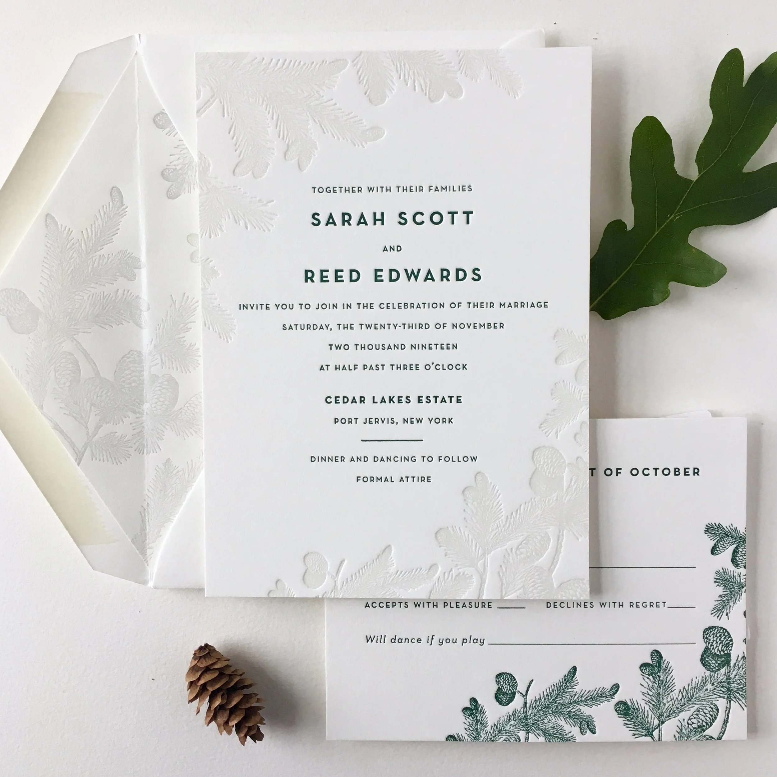 Woodsy Wedding Invitations