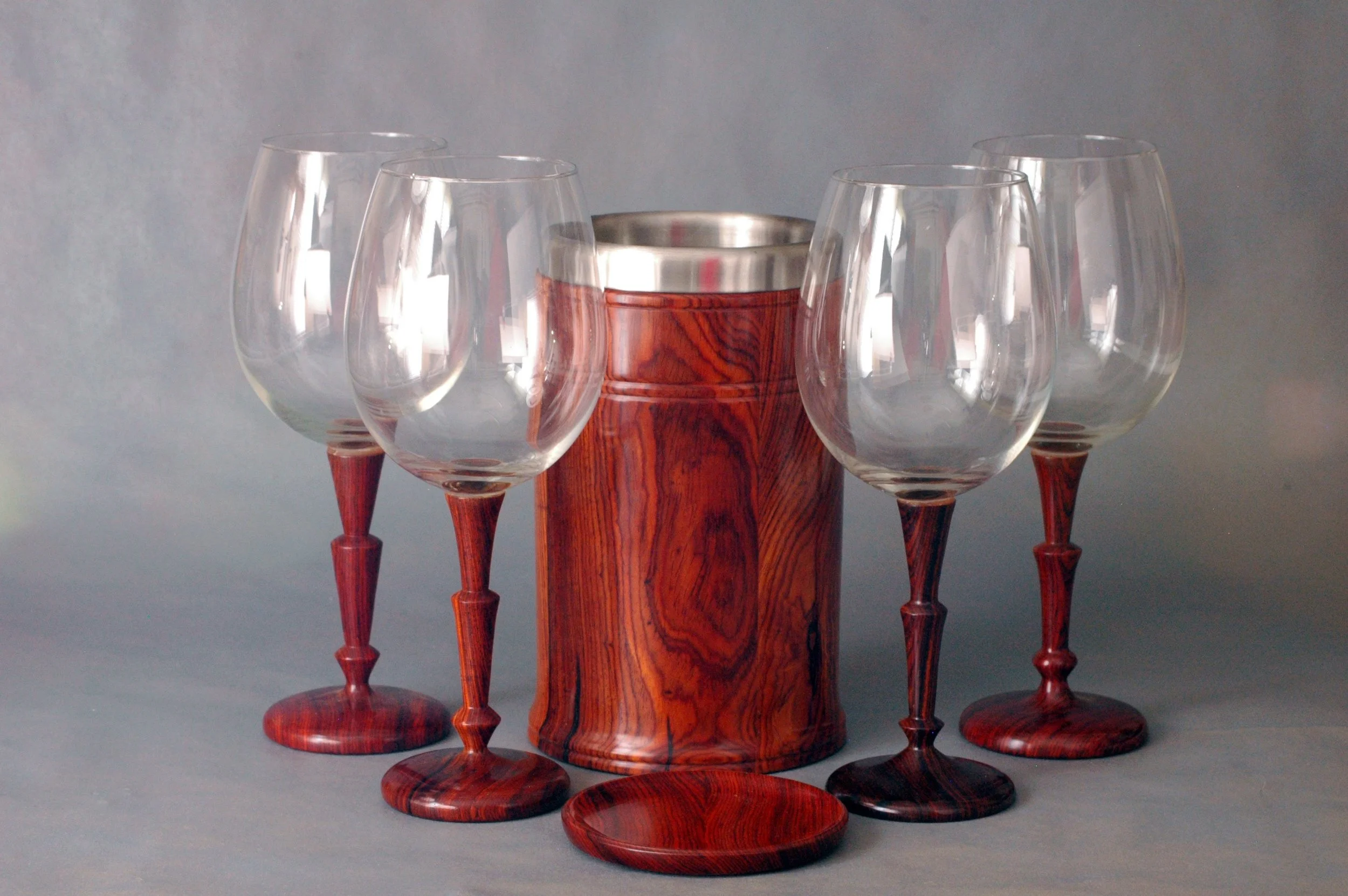 Wood and Crystal Wine Sets — ShopDog Turnery
