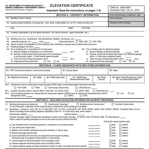 Elevation Certificates — Florida Keys Land Surveying