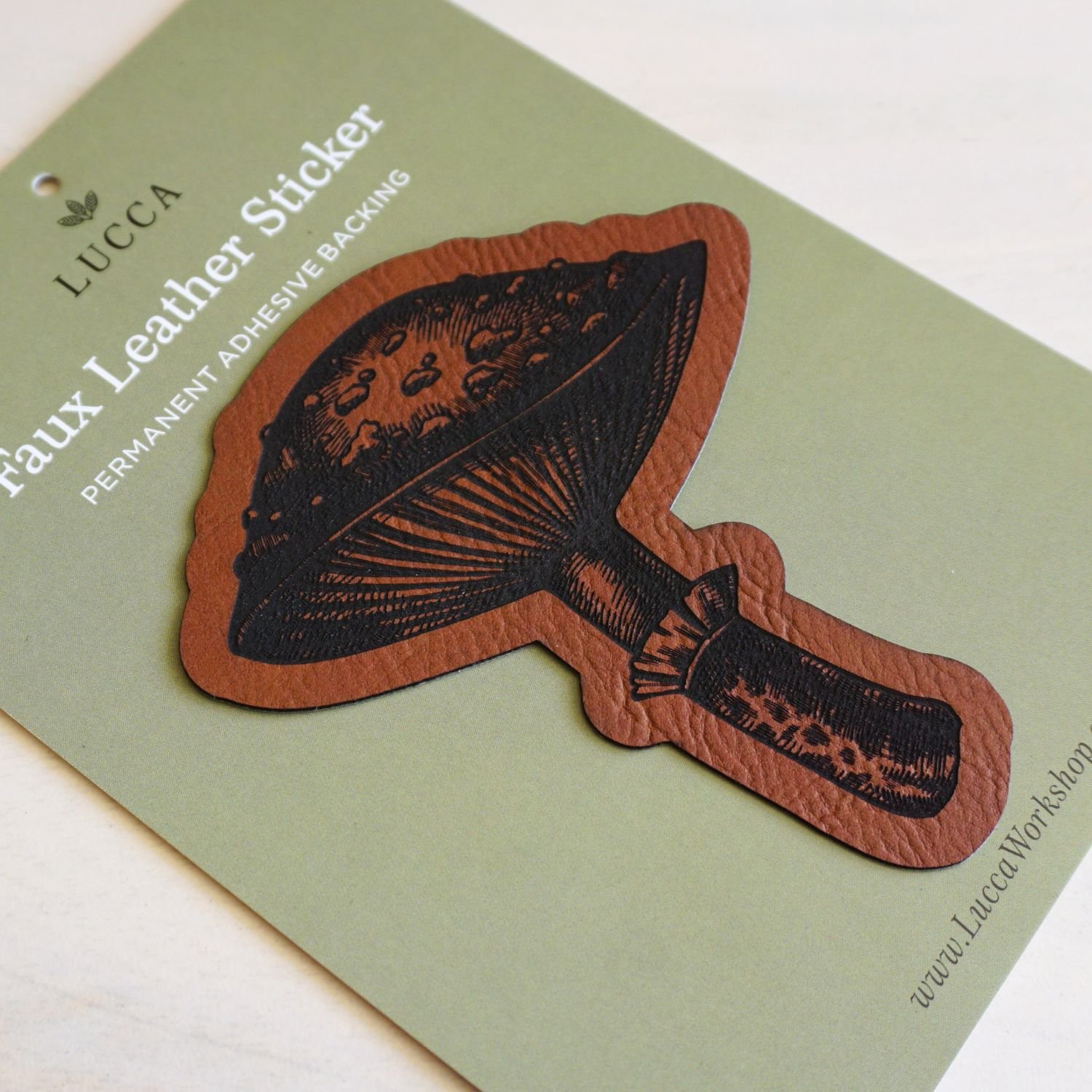 Floral Ohio | Faux Leather Permanent Sticker — Lucca