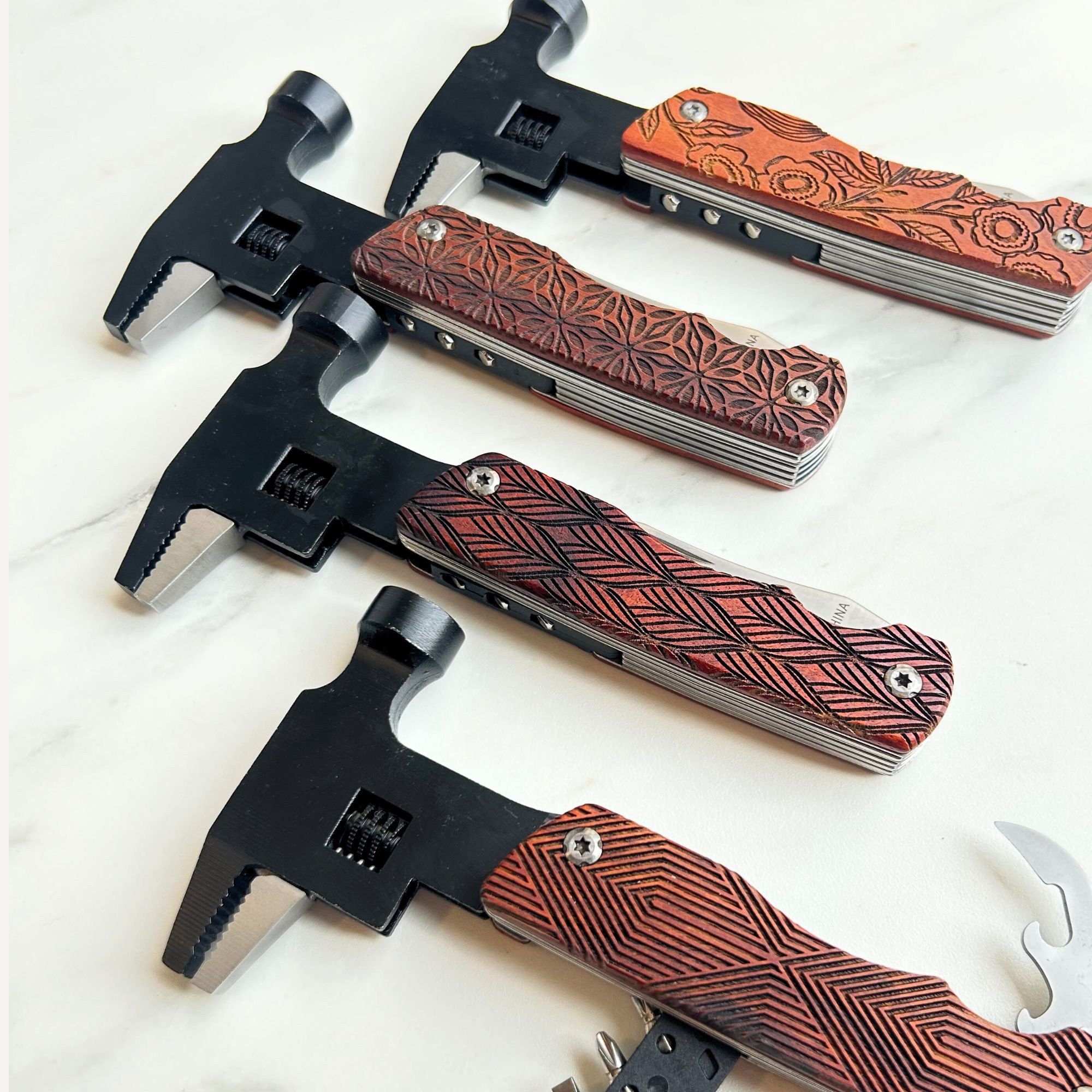 Rosewood Multi-tool Gadget | Hammer or Wrench — Lucca