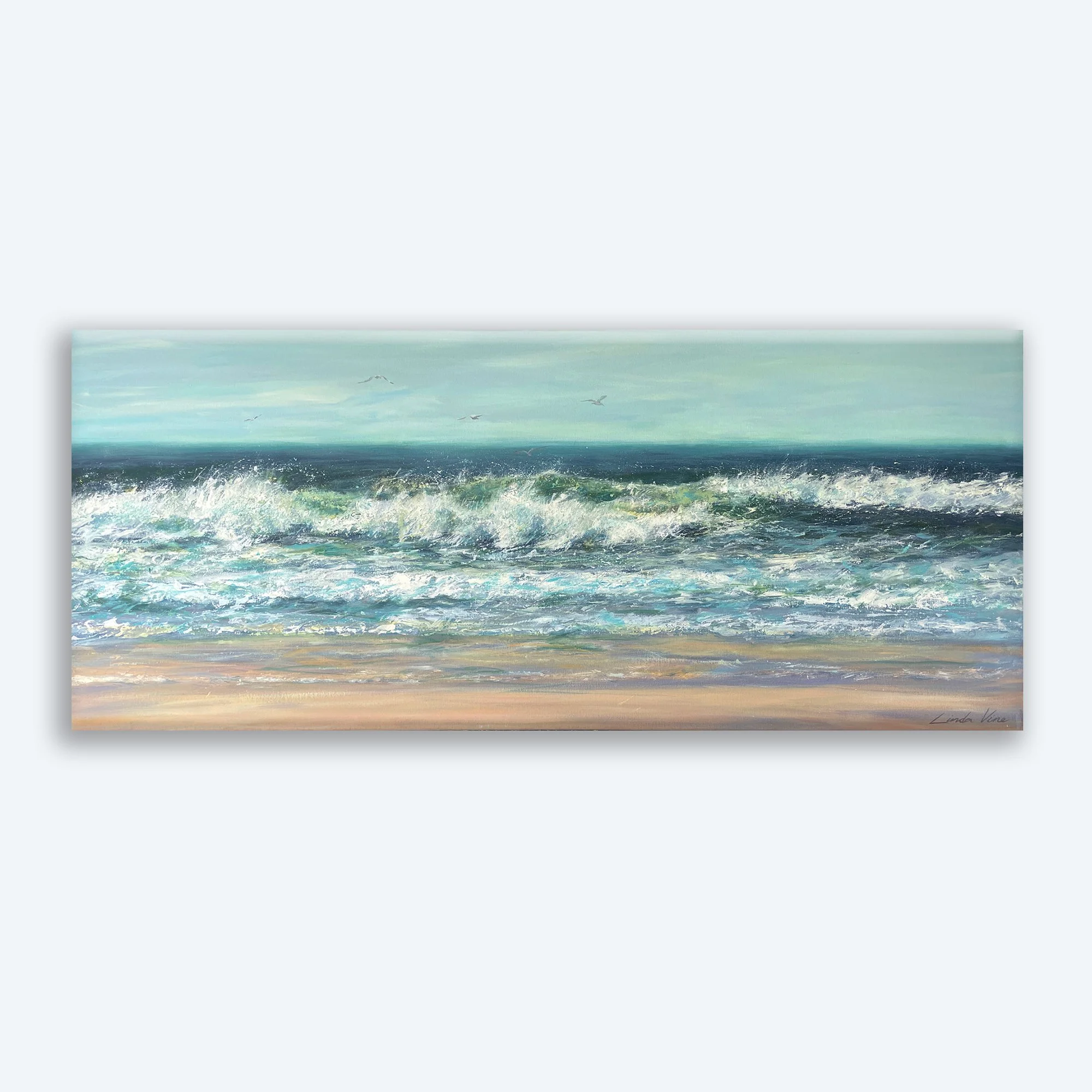 Original Seascape Paintings by Sussex artist Linda Vine