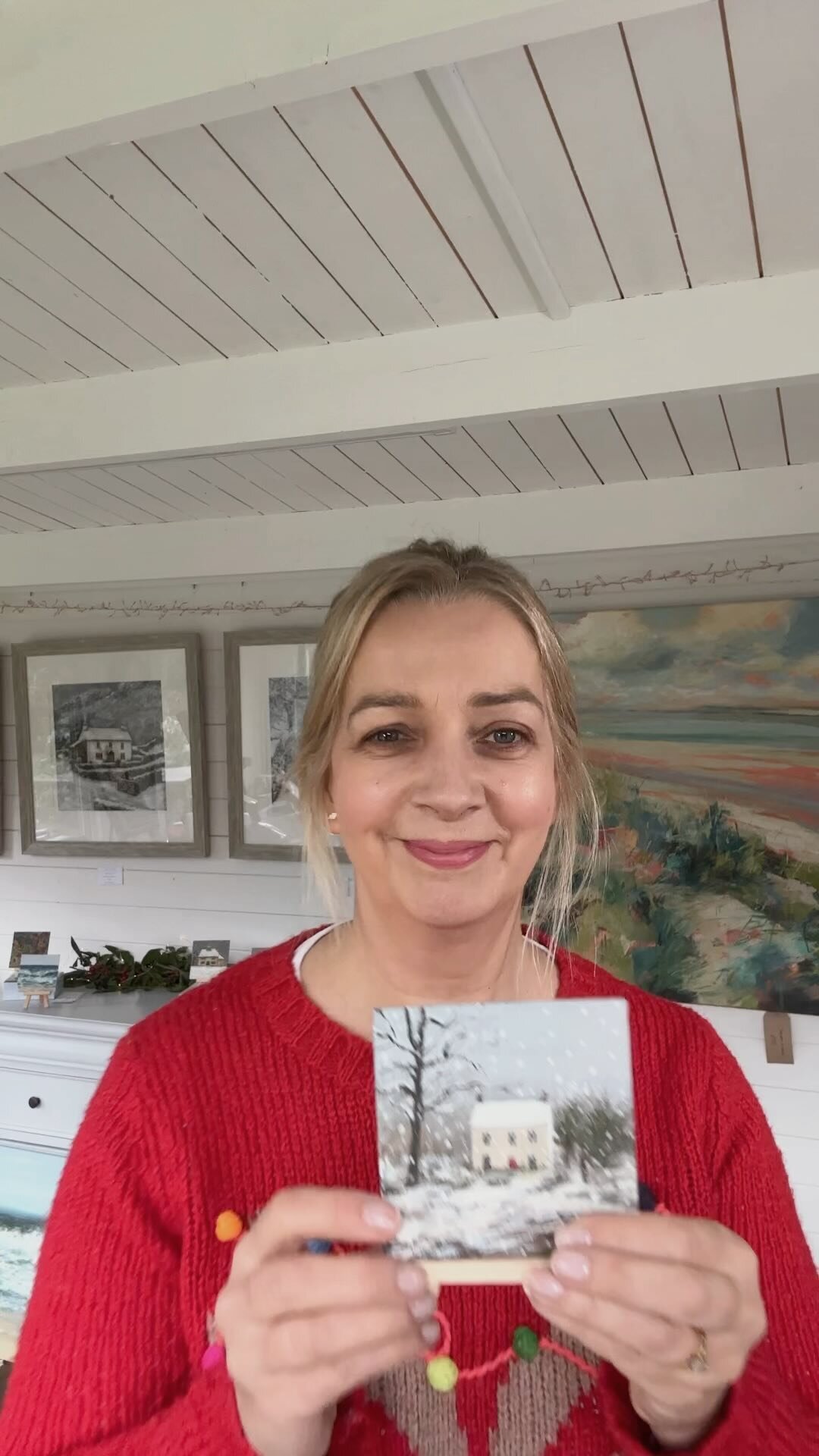 Brooding skies Original Painting of West Wittering — Linda Vine Art