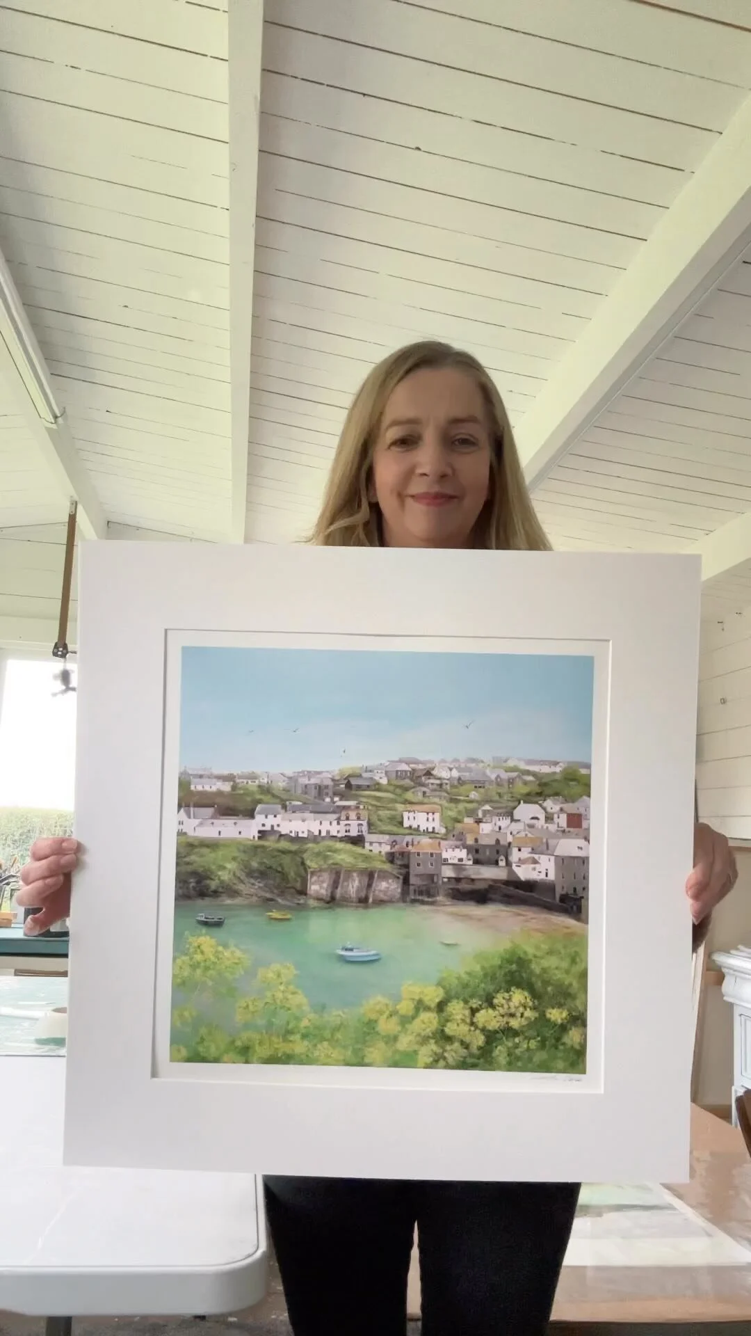 Brooding skies Original Painting of West Wittering — Linda Vine Art