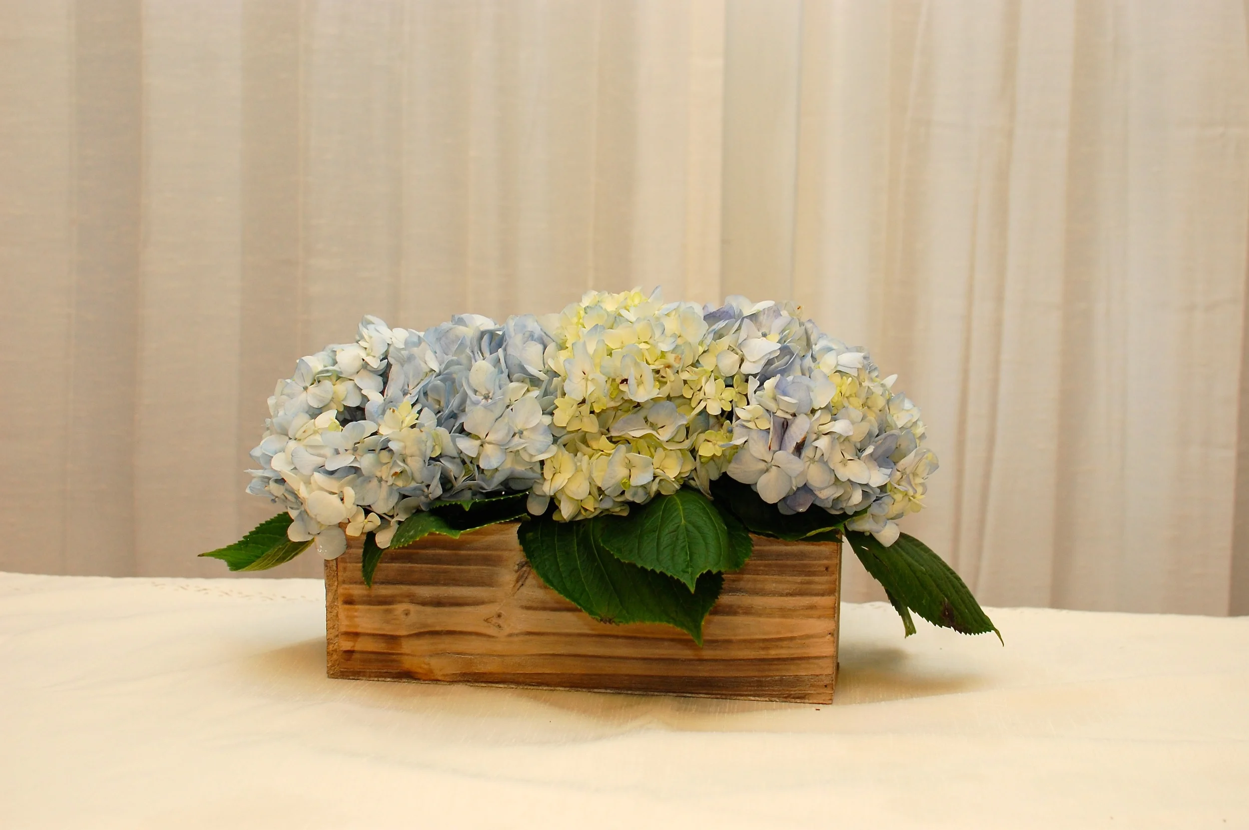 Rustic Hydrangea Centerpieces