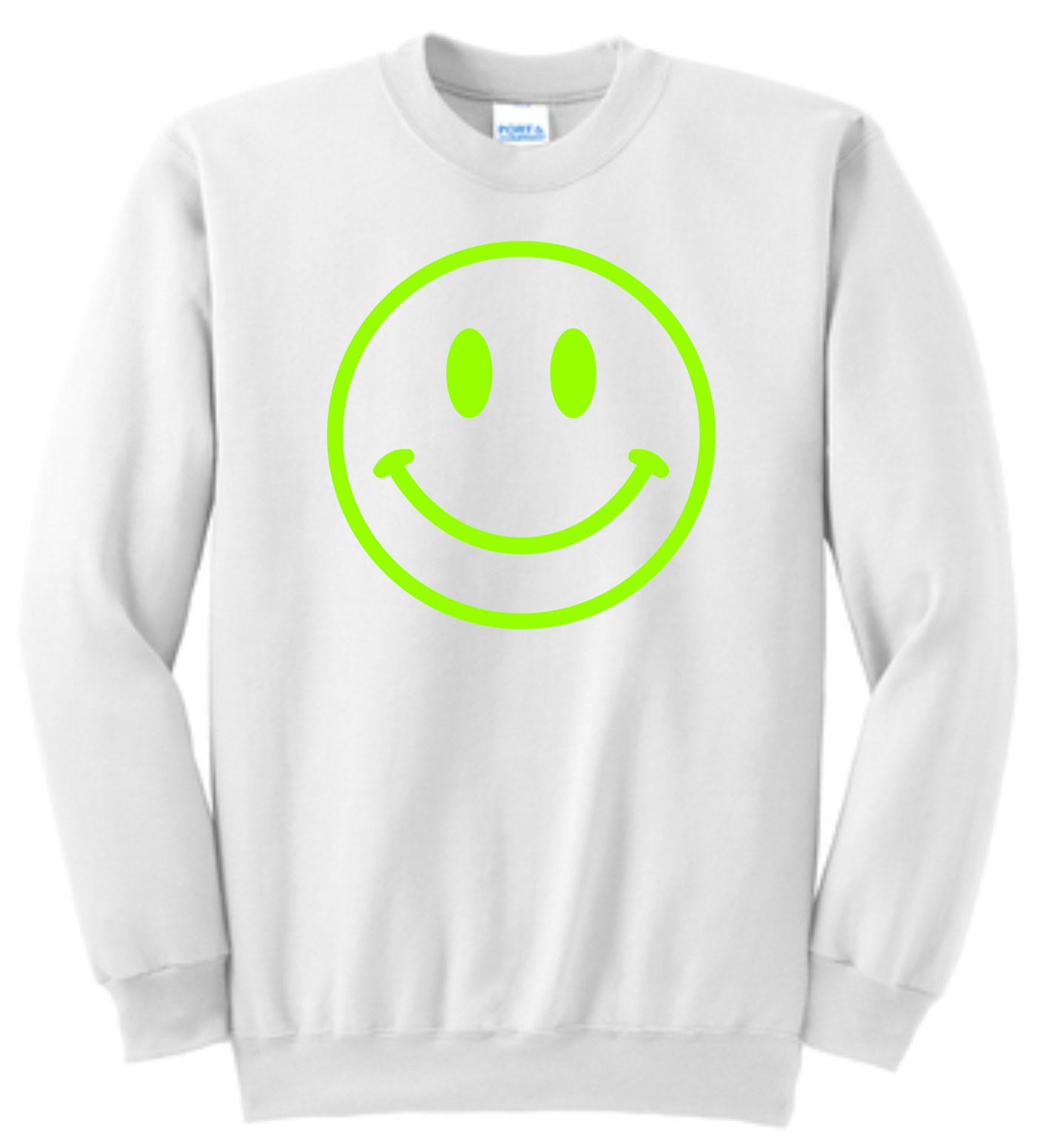 Lime Green Smiley Face