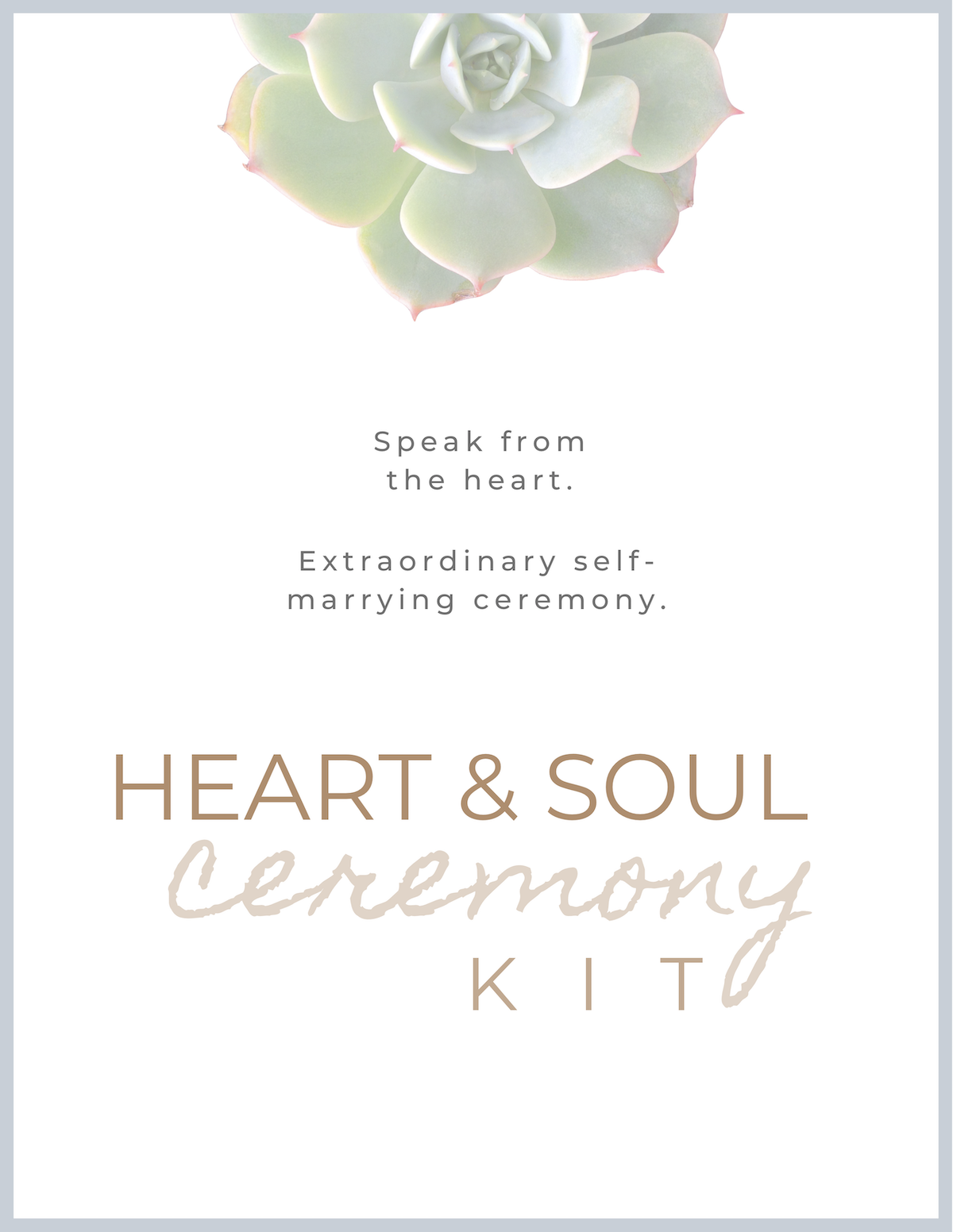 Self-Solemnization Ceremony Kit