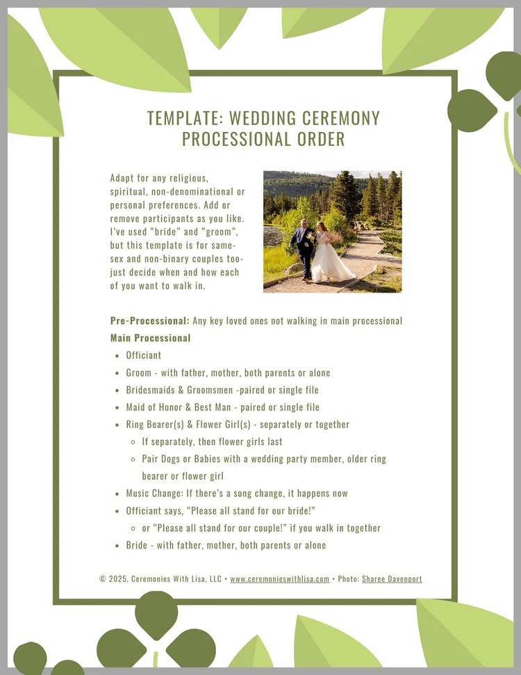 Wedding Processional Order: The Only Guide You Need