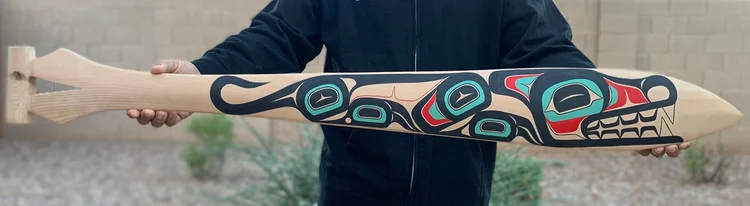 Tlingit Canoe Paddle Carving | Northwest Coast Formline Art — Port ...