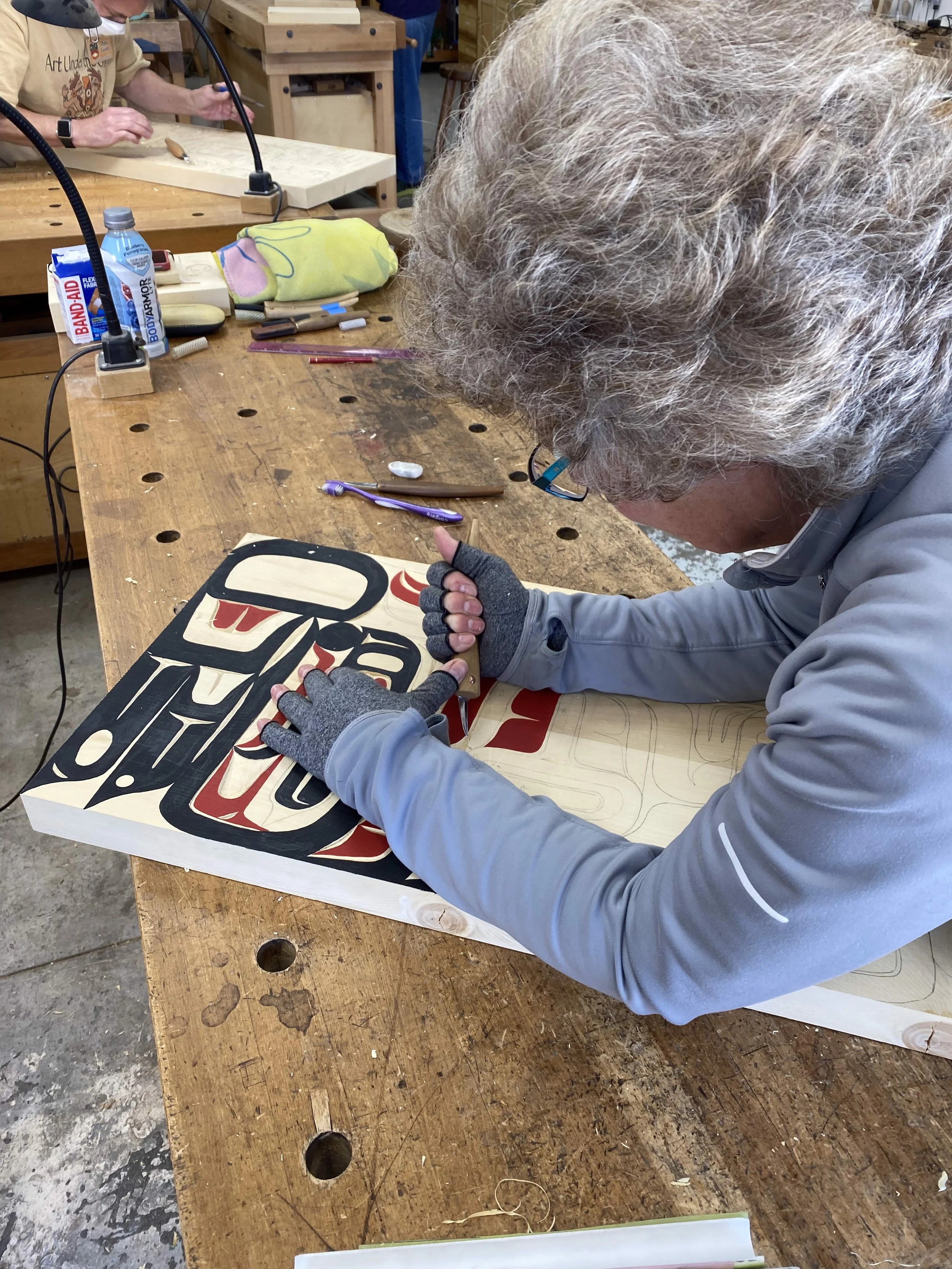 Tlingit Panel Carving with James Johnson: Formline Design, Painting ...