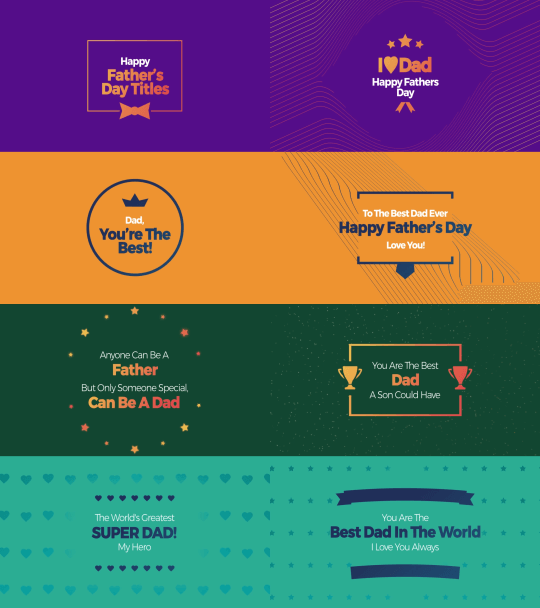Fathers Day Titles - Animated Video, Text, and Design Template
