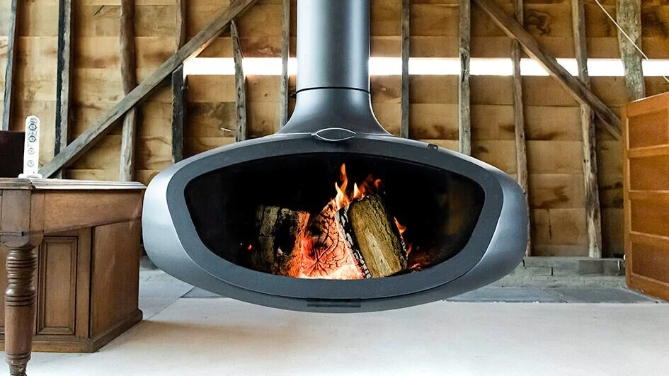Suspended and bespoke wood burning fires - Firemaker.co.uk