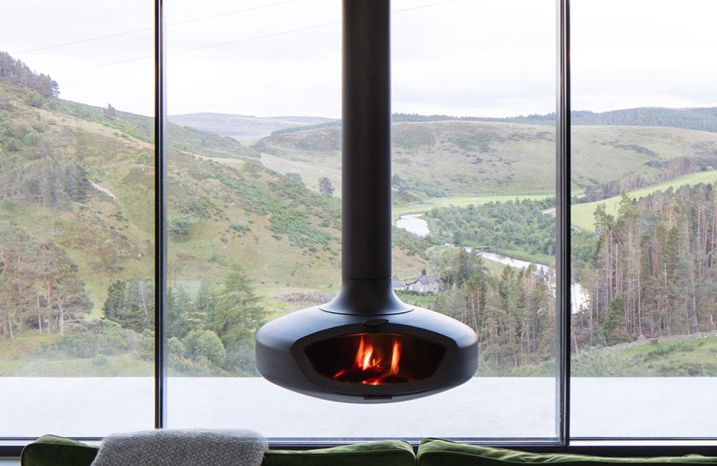 Suspended and bespoke wood burning fires - Firemaker.co.uk